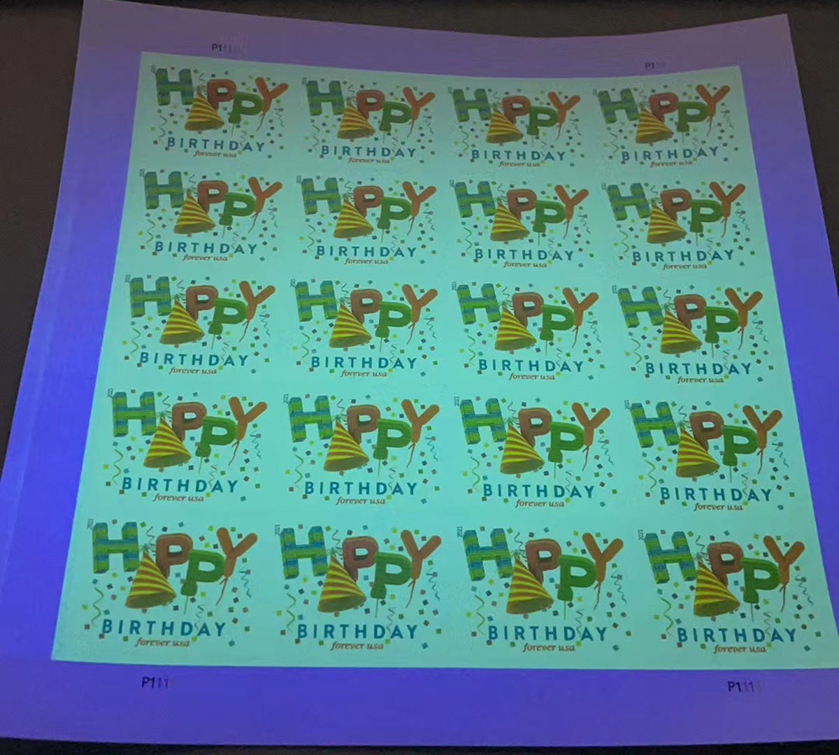 Happy Birthday Forever Postage Stamps