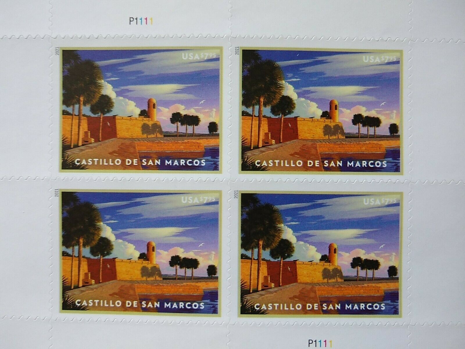 Castillo de San Marcos Priority Mail Stamp | usastampsforever.com